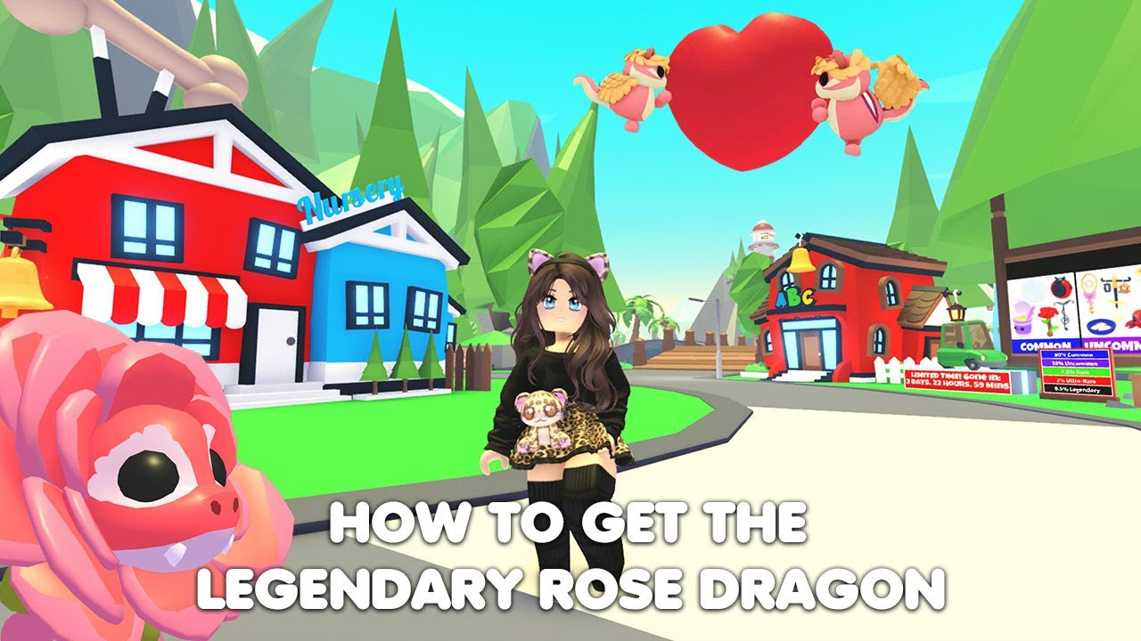 How to get the LEGENDARY Rose Dragon in Adopt me! - YouTube