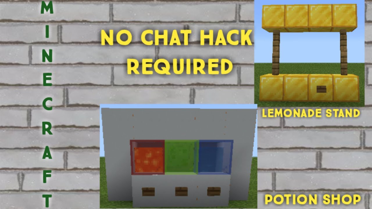 How to make lemonade stand and potion shop (Minecraft) | MintGaming ...