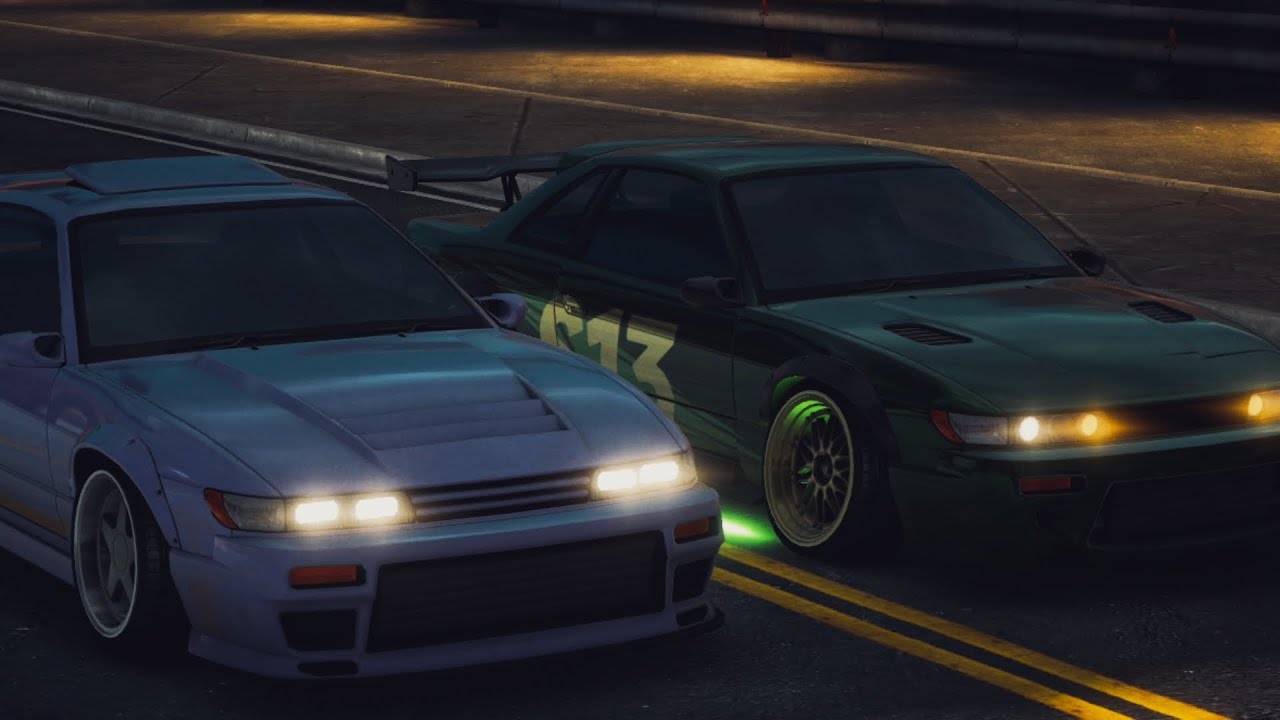 S13 vs S13 in Static Shift Racing SSR! (mode: aggressive drift) - YouTube
