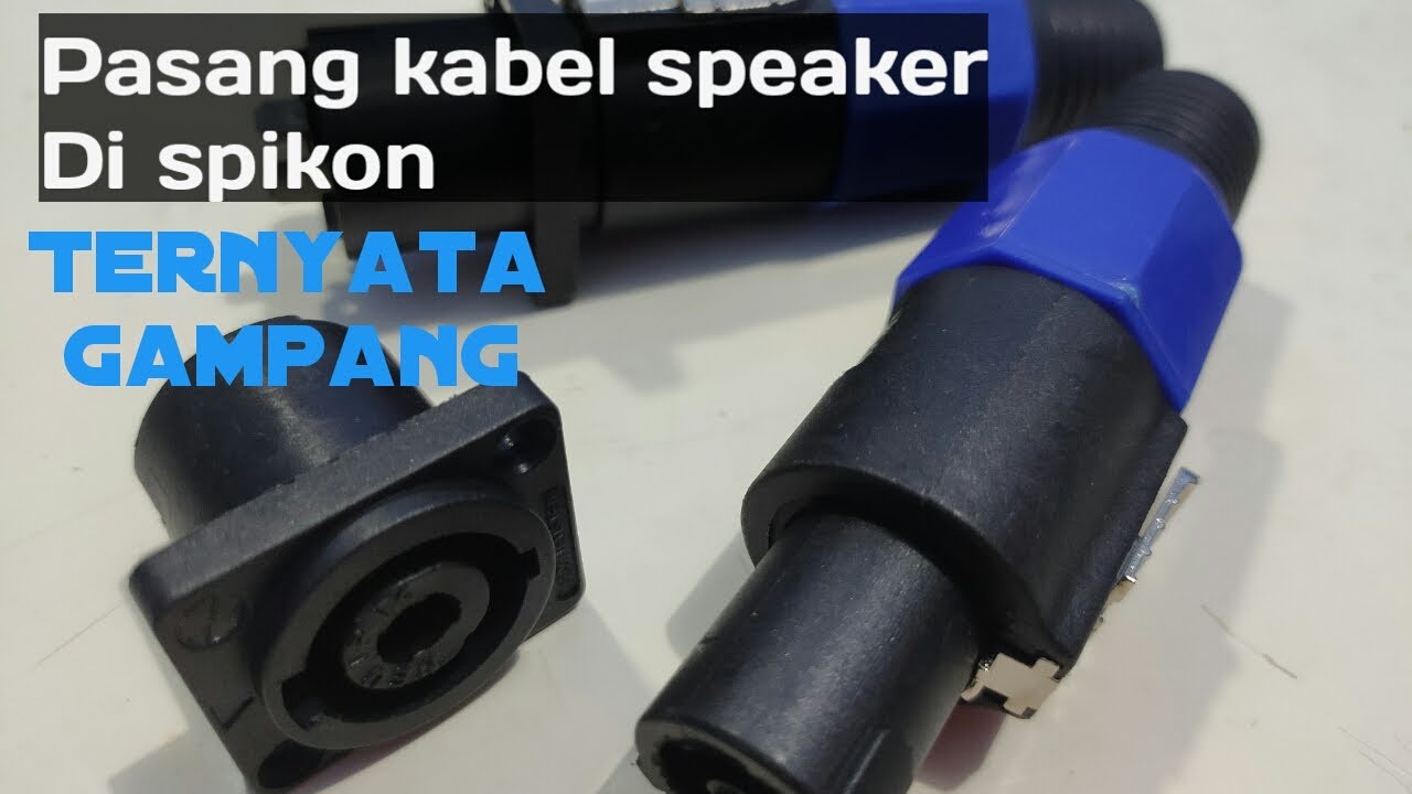 cara pasang kabel spiker di jac spikon - YouTube
