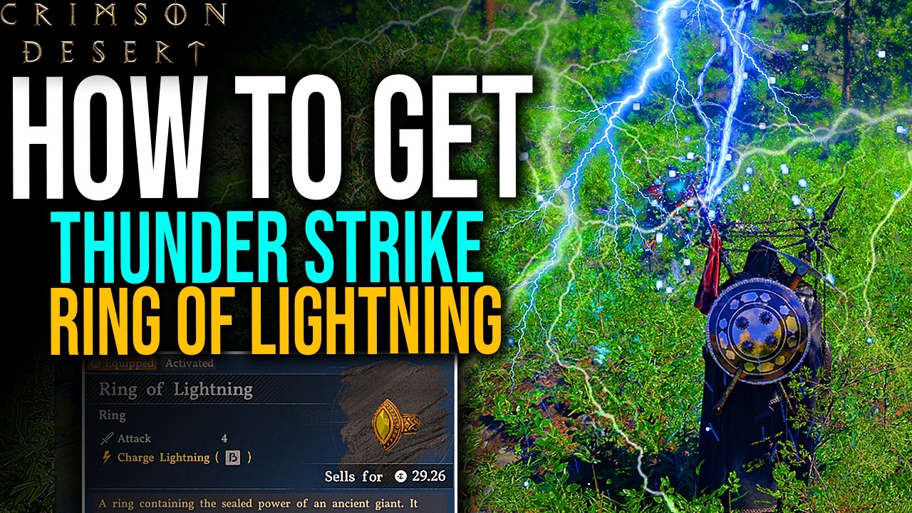Crimson Desert HOW TO GET "THUNDER STRIKE" RING OF LIGHTNING - Ring Of ...