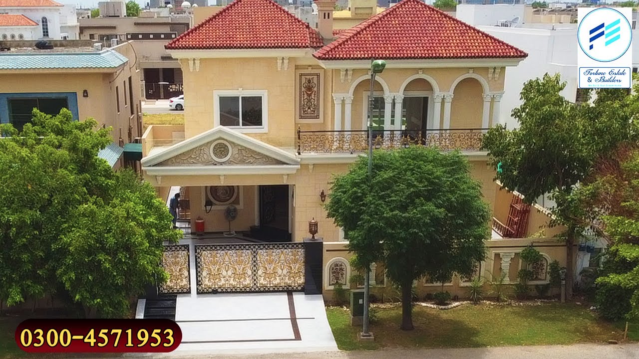 1 Kanal Spanish House🏡With Full Basement for Sale In DHA Phase 6 Lahore @Hashir Group - YouTube