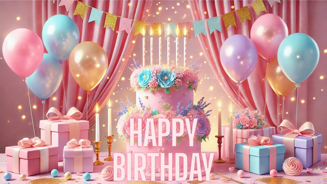 Happy Birthday Song 💖 Best Birthday Video - YouTube
