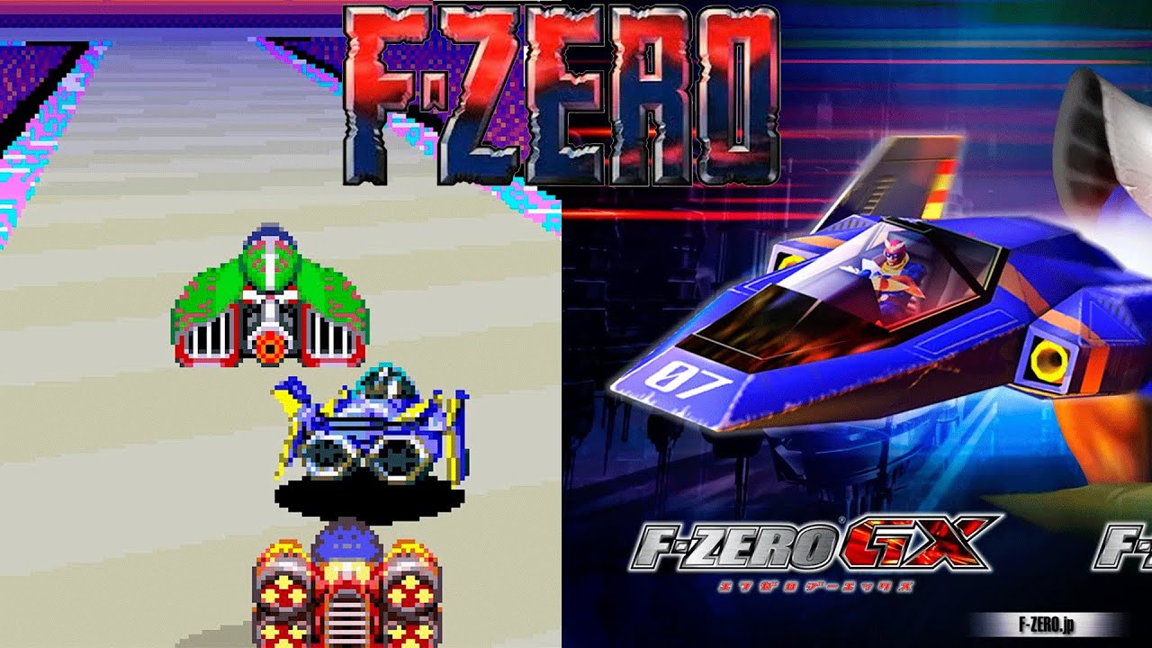 F Zero game evolution(Evolucion del juego F Zero)/ Nintendo / Master ...
