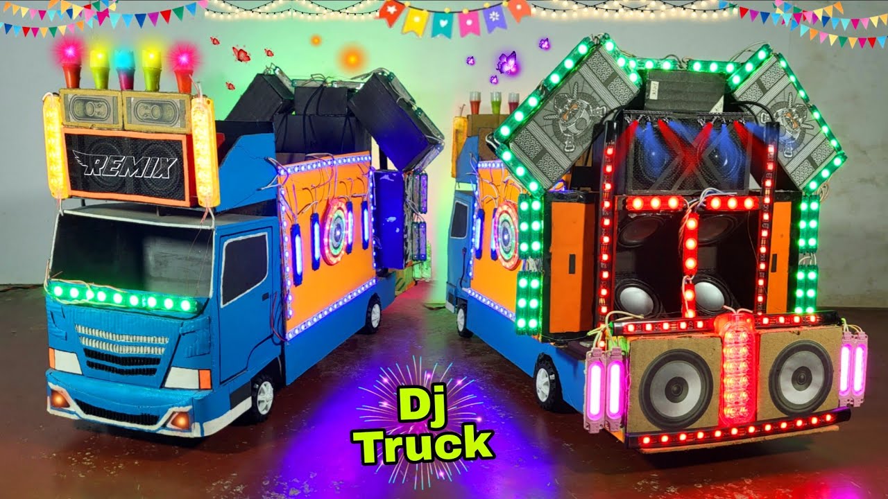 Mini Dj Truck | At-Home Dj truck kese banaye dj eicher WW Dj gadi ...