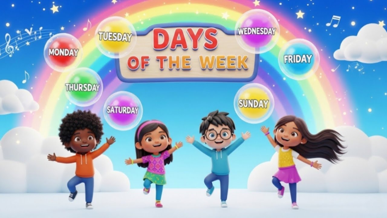 Days of the Week Song for Kids | Fun Learning Video | Preschool ...