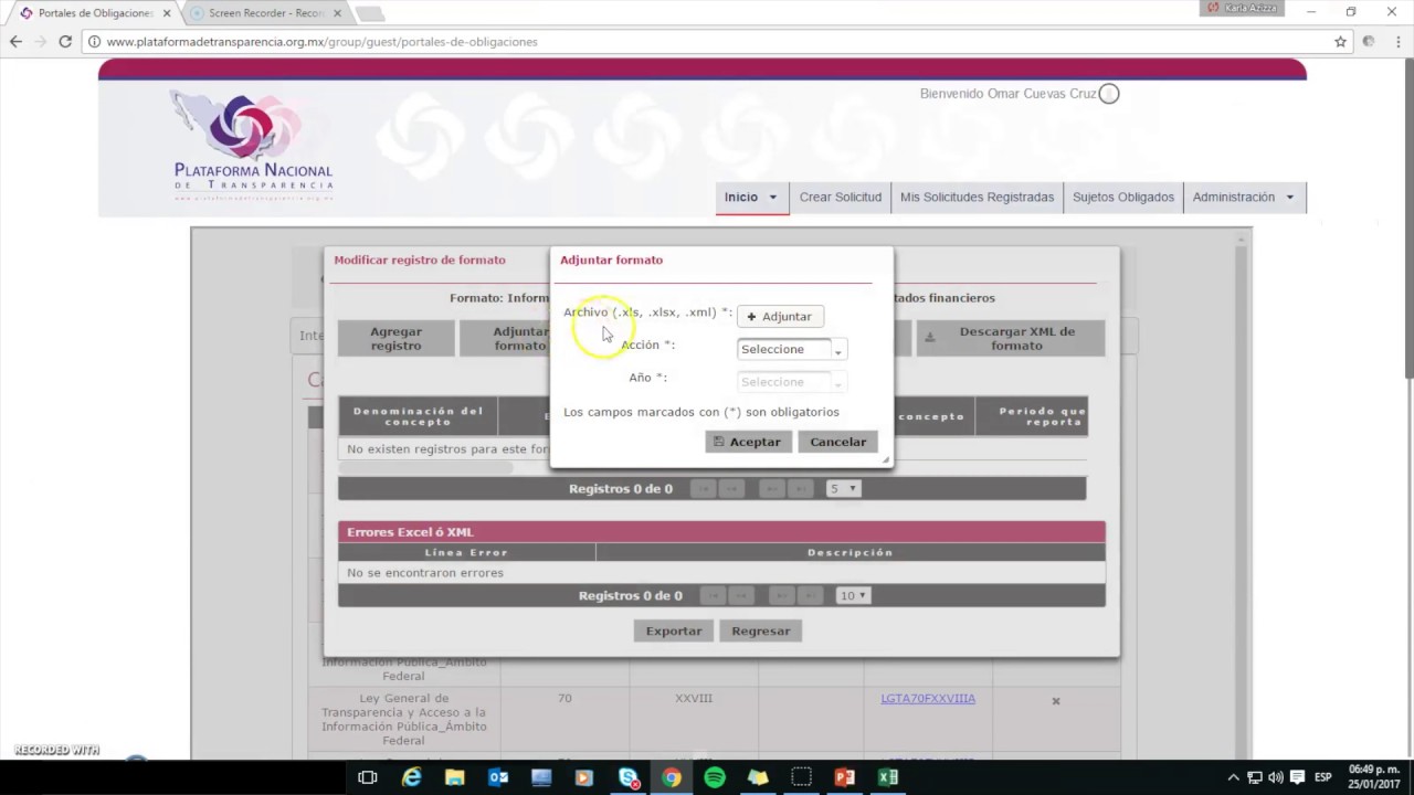 2/5 Tutorial del uso del SIPOT instrucciones de acceso, carga ...