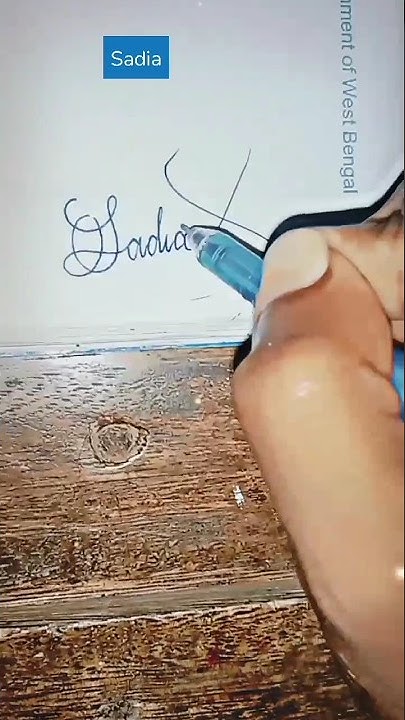 stylish name | Sadia | sk cursive art | how to make a stylish name | stylish signature - YouTube