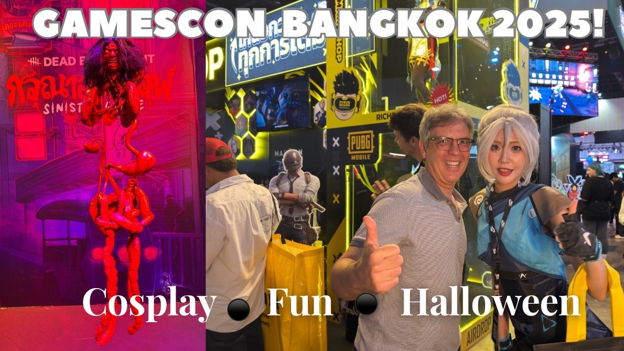 Bangkok’s GamesCon 2025! 🎮 Wild Cosplay & Halloween Fun! - YouTube