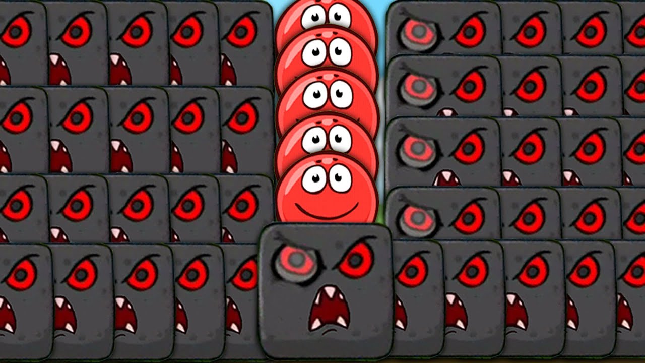 Red Ball - UNLIMITED Rock Bosses in Hills Fighting vs Red Balls - YouTube