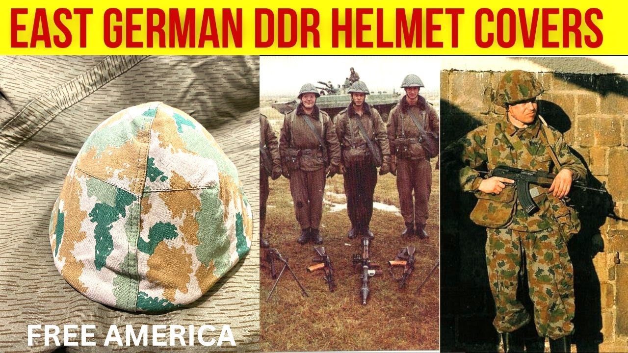 East German DDR Helmet Covers - YouTube