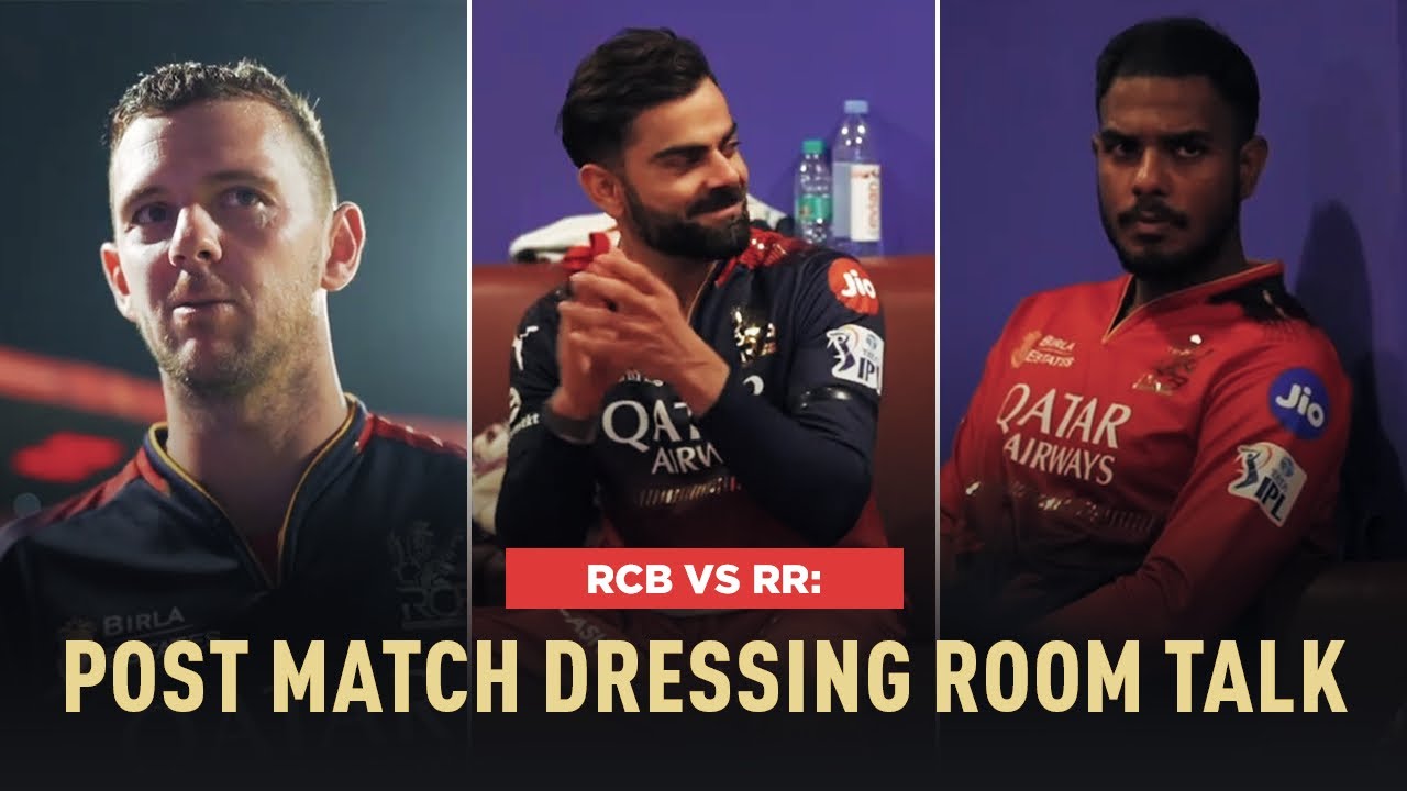 RCB vs RR: Post Match Dressing Room Talk after the first home win | IPL ...