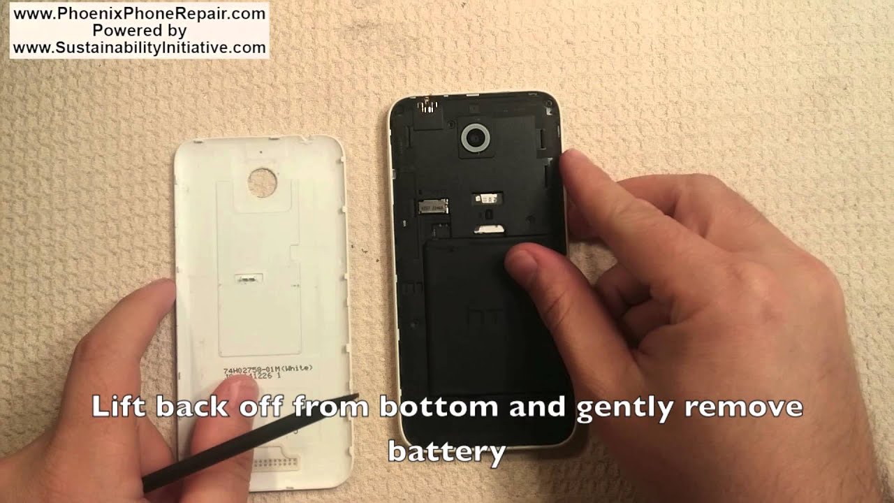 HTC Desire 510 Repair - Back & Battery Removal (Full HD 1080p) - YouTube