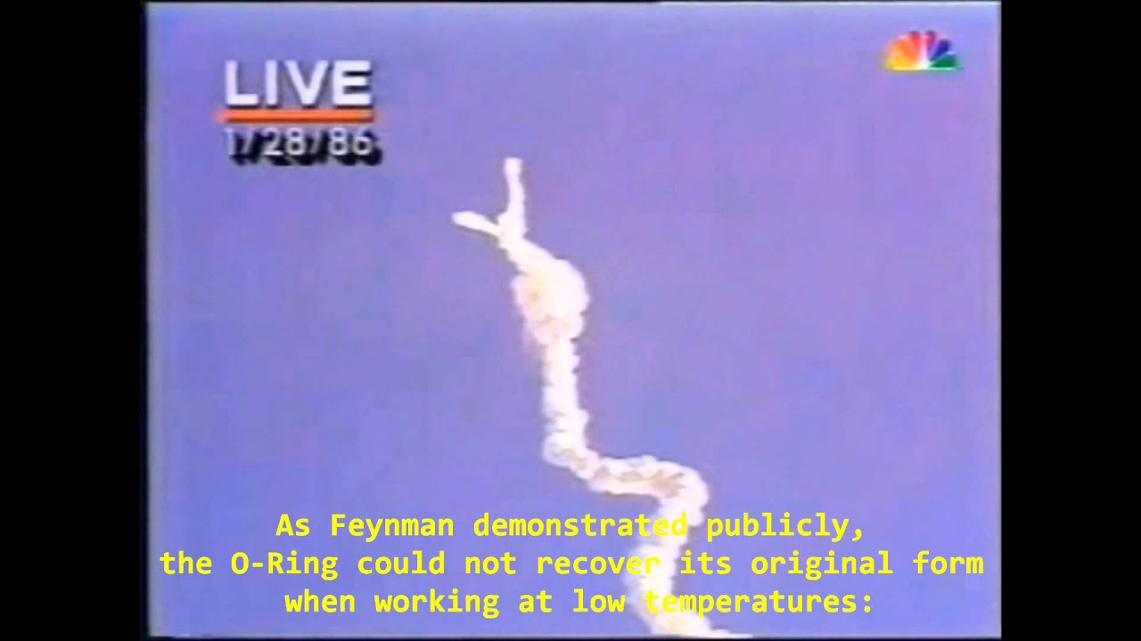 The Challenger Disaster and Richard Feynman - YouTube