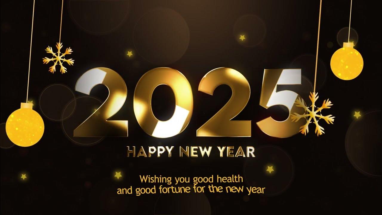 Golden New Year Wishes | Happy new year motion graphics | Happy new year after effects - YouTube