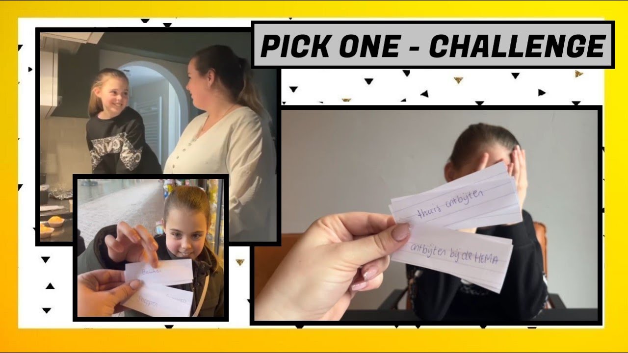 DE "PICK ONE" CHALLENGE BEPAALT ONZE DAG! | VLOG #154 - YouTube