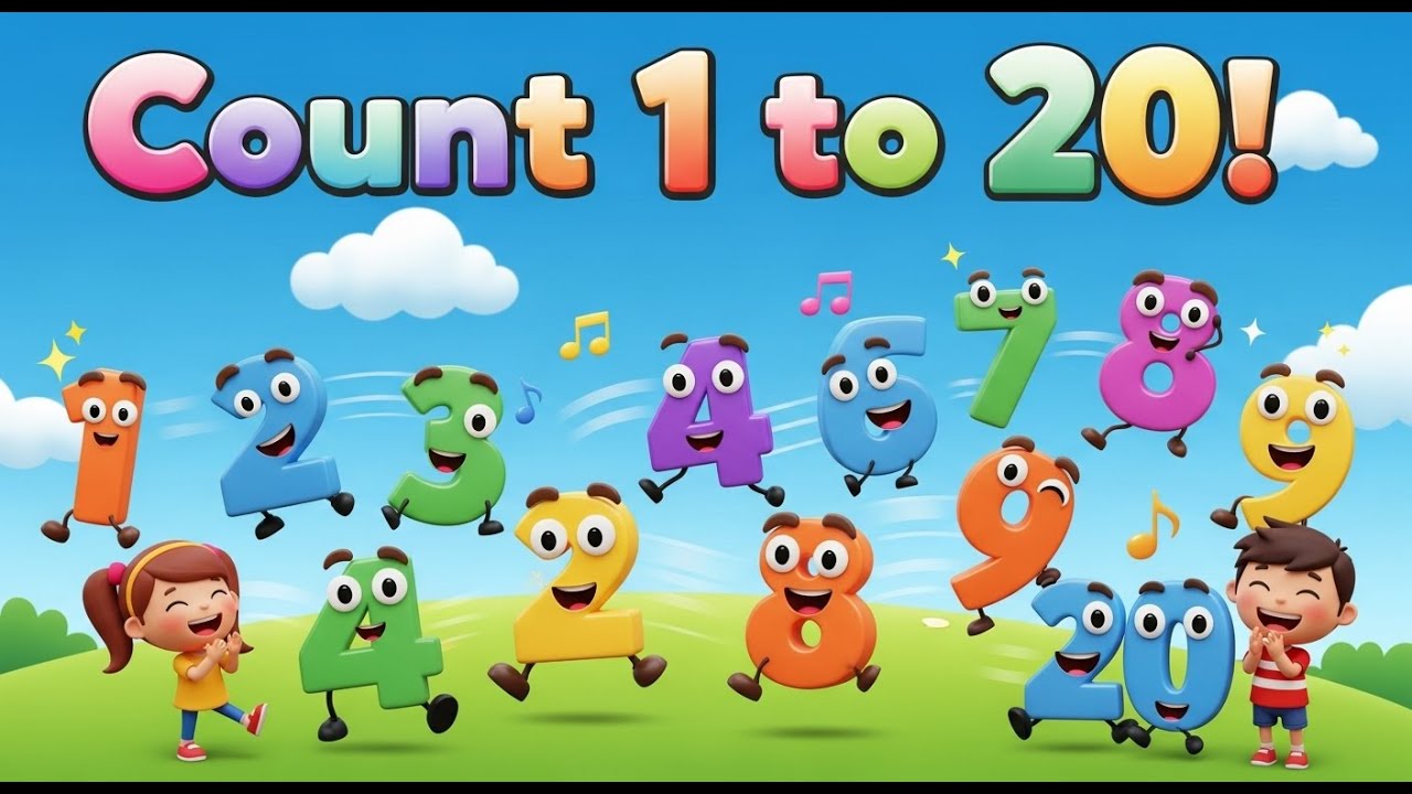 Numbers Song 1-20 | Learn to Count with Music for Kids - YouTube