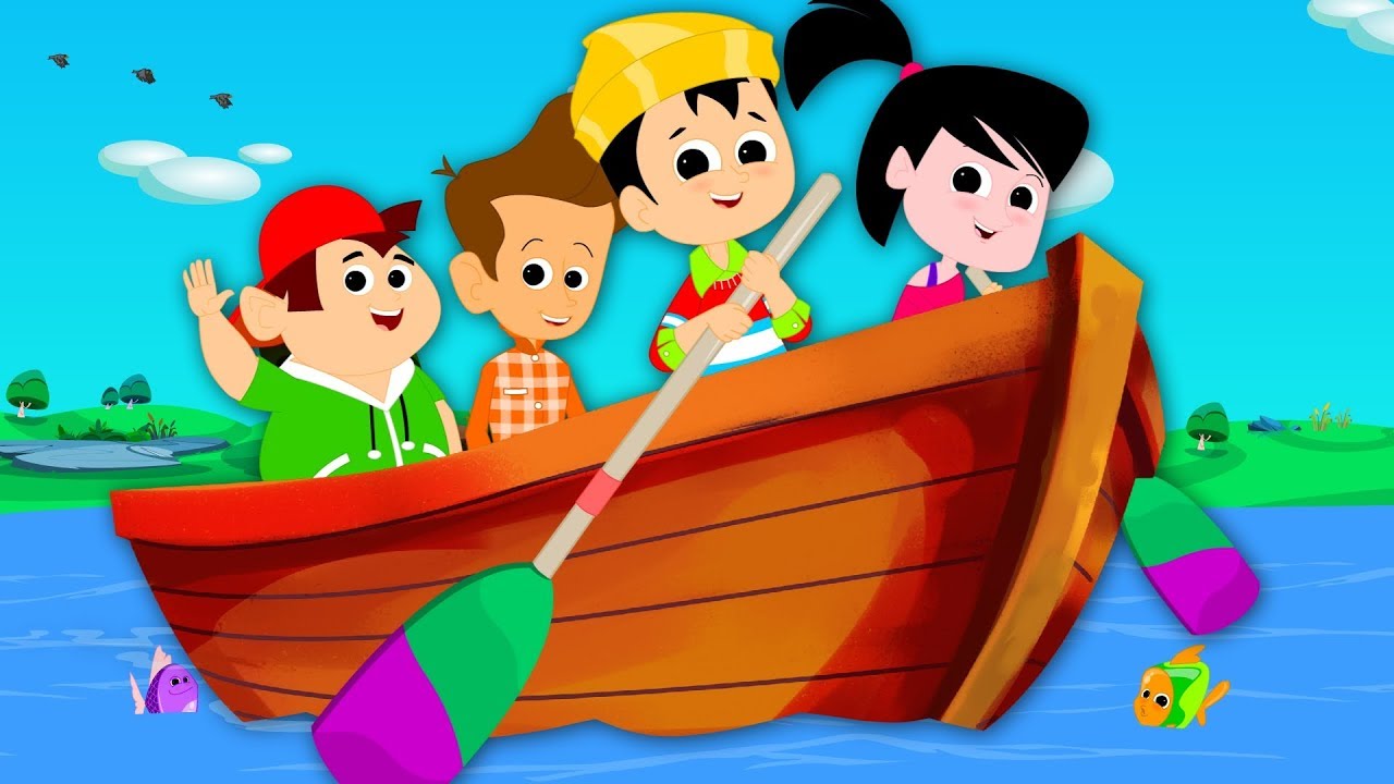 Row Row Your Boat Children Nursery Rhymes For Kids And Babies - YouTube