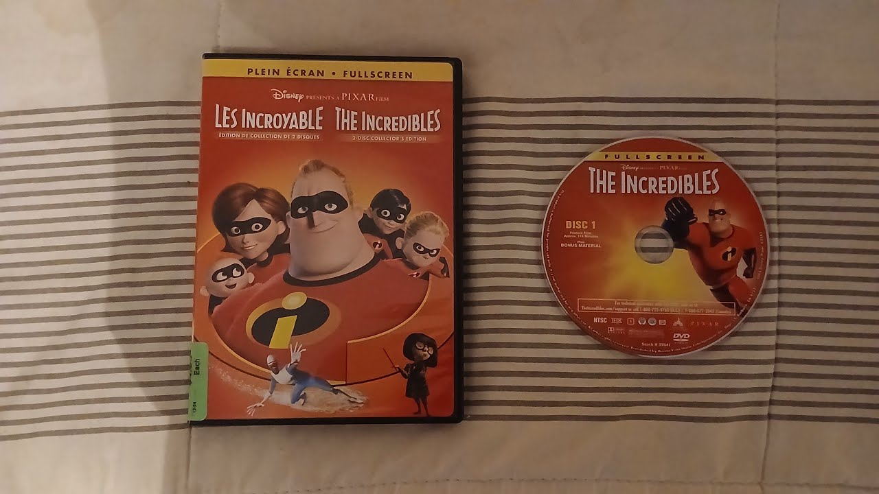 Opening to The Incredibles 2005 DVD (Disc 1) (Fullscreen version) - YouTube