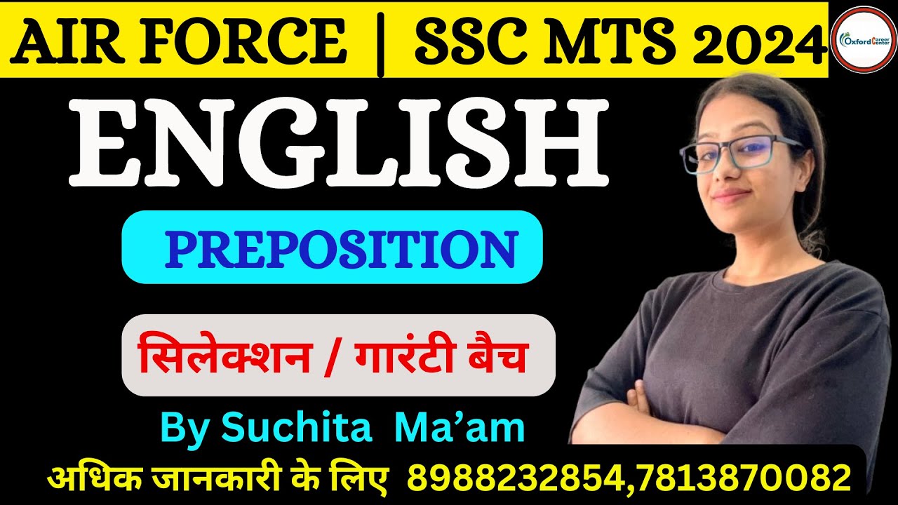 PREPOSITION | AIR FORCE | SSC MTS | SSC CHSL | ARMY CLERK | ENGLISH ...