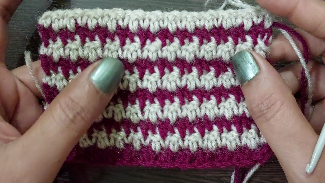 very easy one row repeat beautiful crochet pattern for beginners 🥰 ...