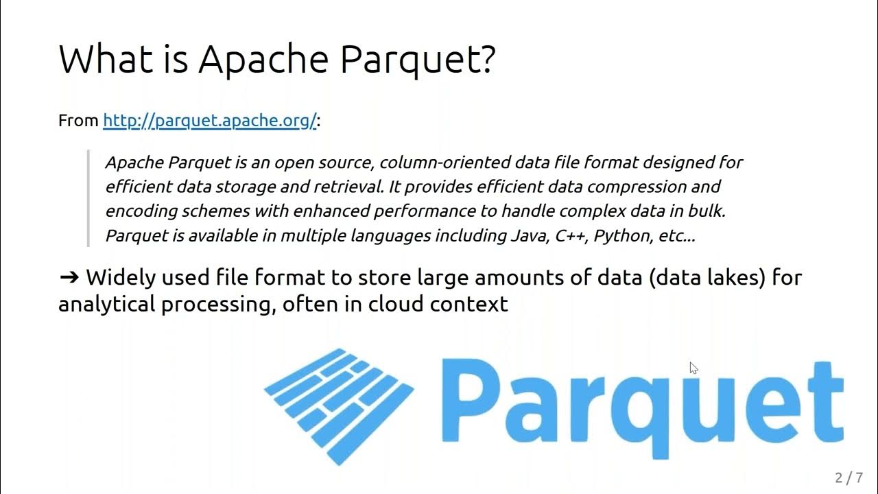 GeoParquet: a Columnar Format for Geospatial Vector Data using Apache ...