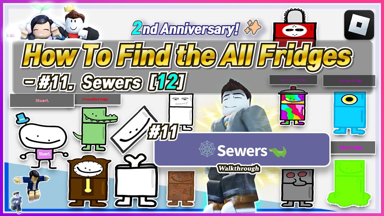 🍔Find the Fridges🍔 - 🔎#11. Sewers [12] - ROBLOX - YouTube