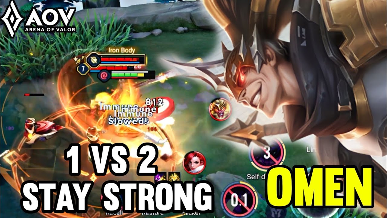 AOV : NEW SKIN OMEN GAMEPLAY | BLACK FADED KING - ARENA OF VALOR ...