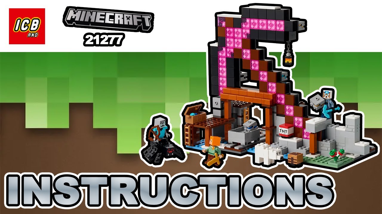 LEGO Minecraft 21277 The Pickaxe Mine – 4K Build Instructions Slideshow ...