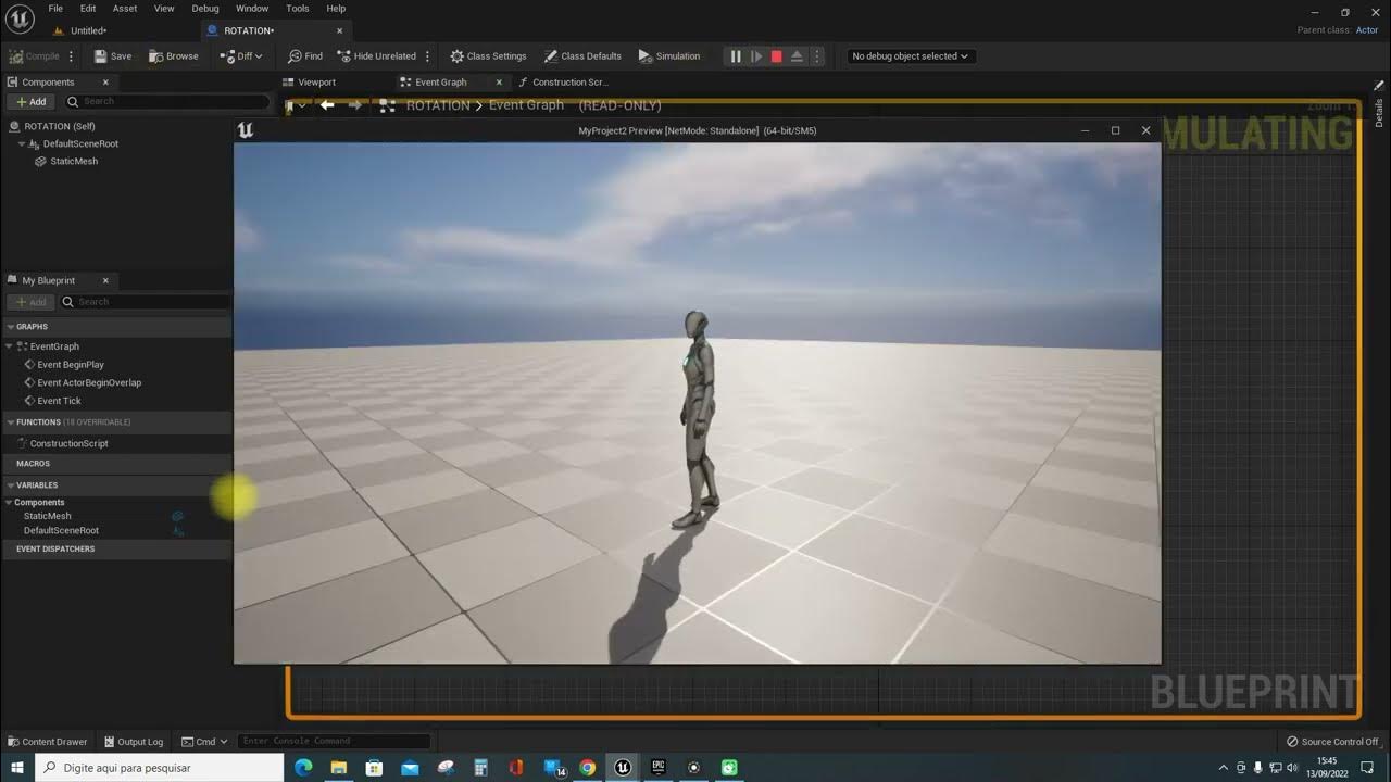 Tutorial Unreal Engine 5 - ROTATING OBJECTS WITH BLUEPRINTS - YouTube
