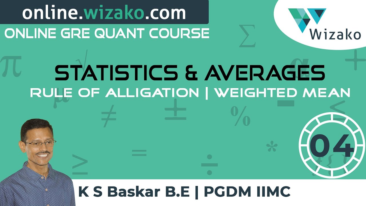 GRE® Statistics Averages Practice | Weighted Average | Rule of ...