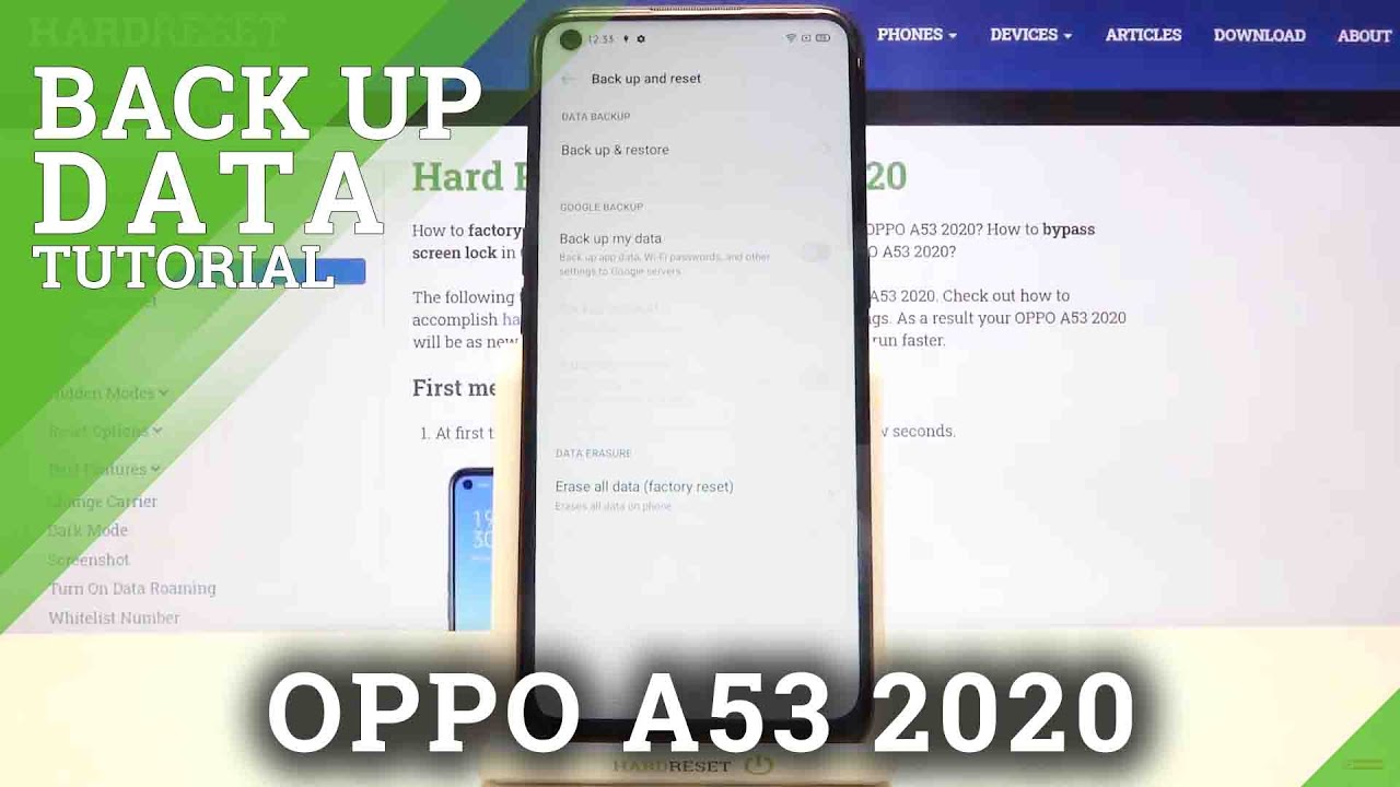 How to Backup Data in OPPO A53 2020 – Create Google Backup Account ...