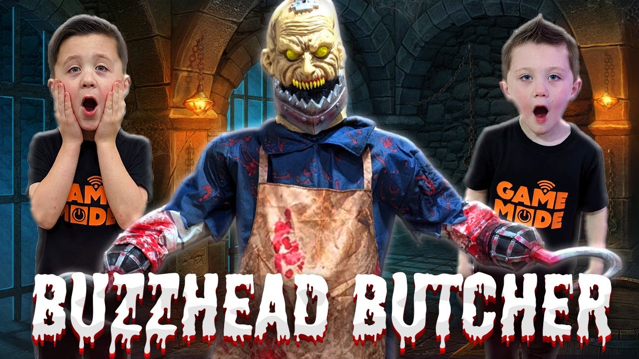 Buzzhead Butcher | Unbox Setup Halloween Animatronic | Hallloween ...