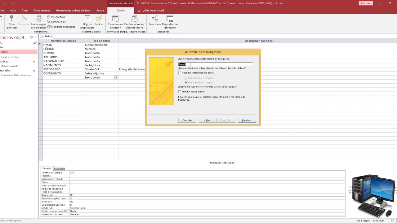 ASISTENTE DE BÚSQUEDA EN ACCESS - YouTube