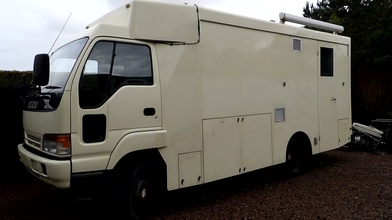 First look at the Isuzu Elf 4x4 we imported from Japan to UK. - YouTube