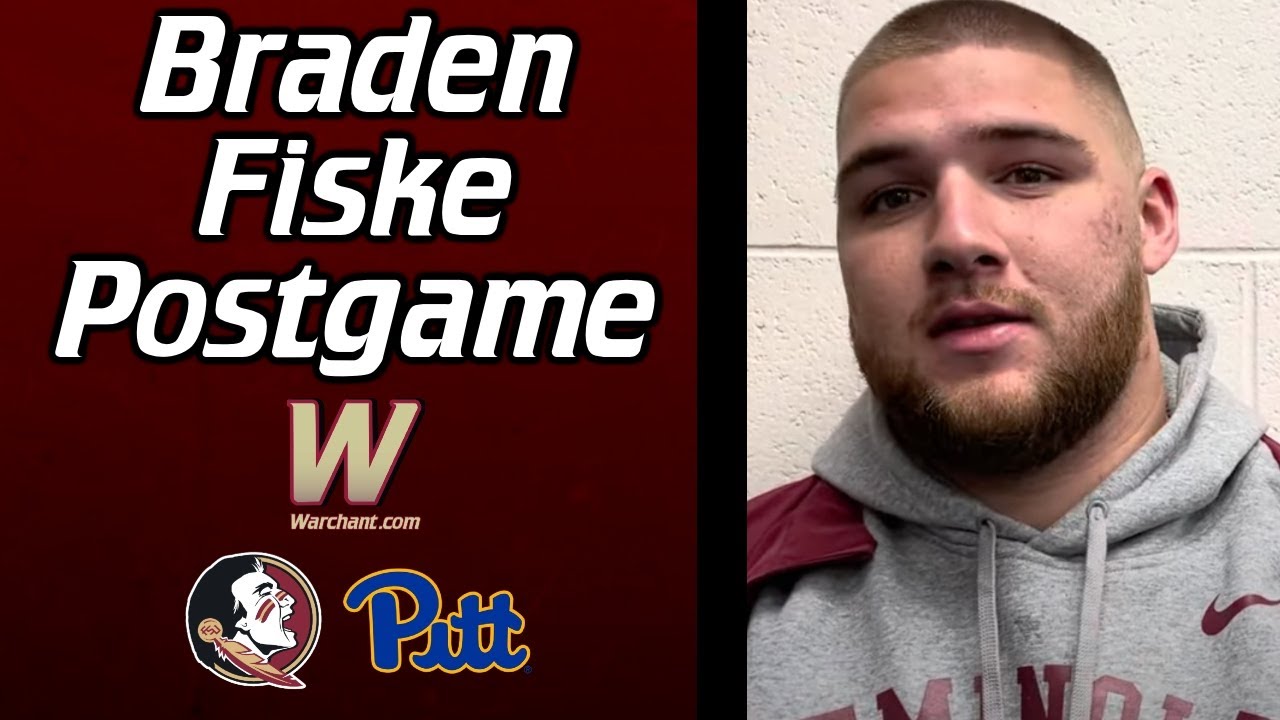 FSU Football | DT Braden Fiske Postgame Interview on Pitt win ...