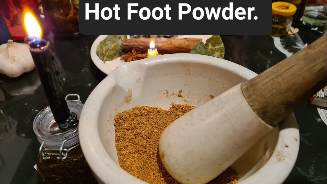 HOODOO HOT FOOT POWDER. *LETS MAKE . - YouTube