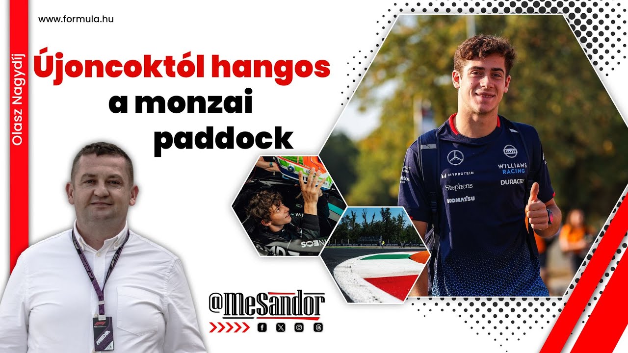 Újoncoktól hangos a monzai F1-es paddock - YouTube