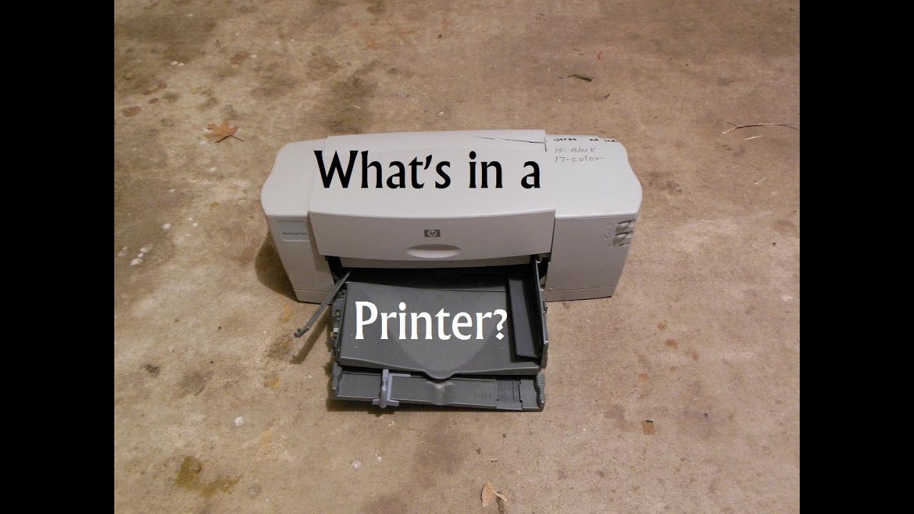 E- Waste Scrapping: An inkjet printer! - YouTube