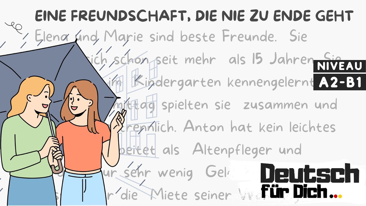 Deutsch für Dich #23 Deutsch lernen mit kurzen Geschichten - Eine ...