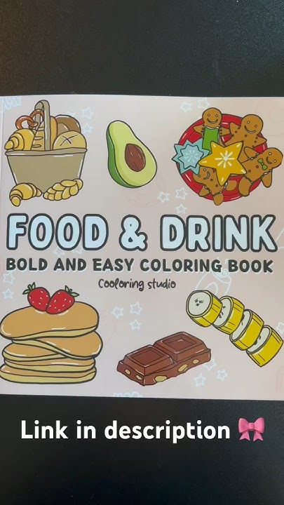 Food & Drink (Bold & Easy Coloring Book) Cooloring Studio | Flip ...