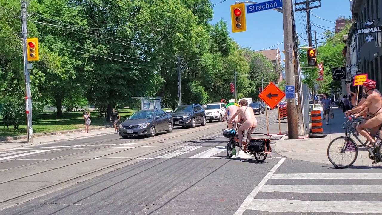 June 20, 2020 world naked bike ride Toronto Canada - YouTube