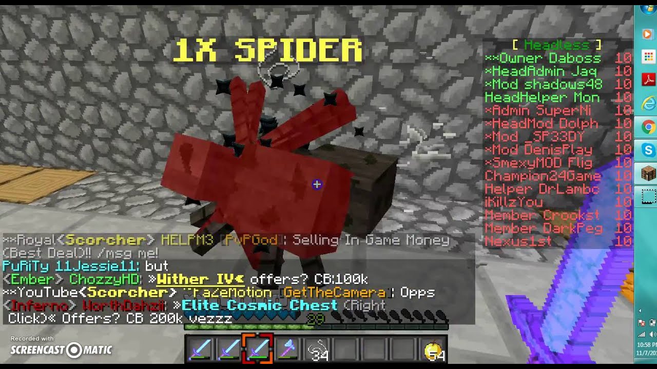 Cosmic Pvp faction base - YouTube