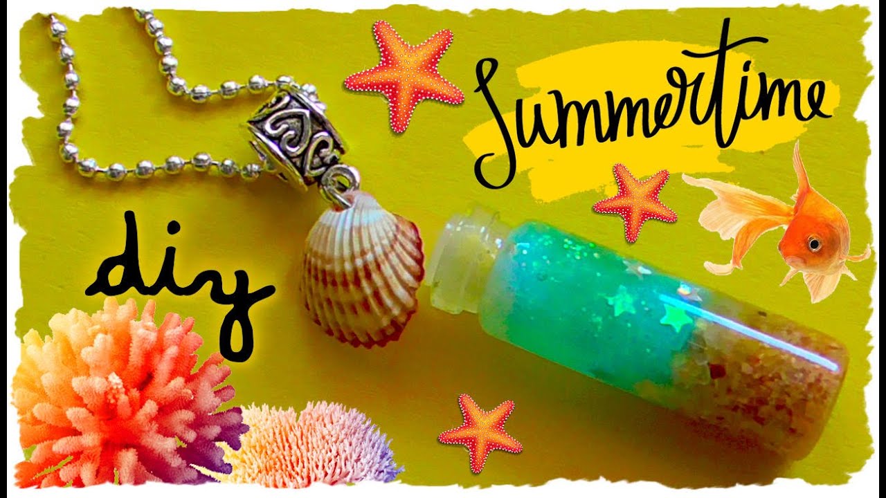 Tutorial: Collana Estiva con Bottiglietta | DIY Summer Necklace with Bottle Charm - YouTube