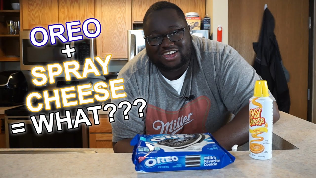 Oreos and Spray Cheese taste like Cheesecake? - YouTube