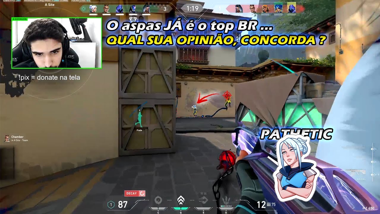 NINGUEM MAIS SEGURA O ASPAS / valorant clips #twitch #clips #aspaszin ...