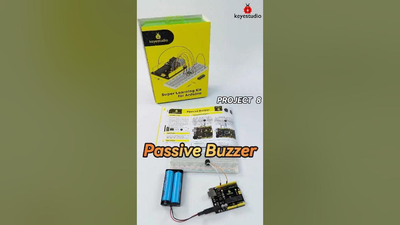 Learn Arduino Super Learning Kit Course: Passive Buzzer 🔈#shorts #keyestudio #arduino #diy #stem ...