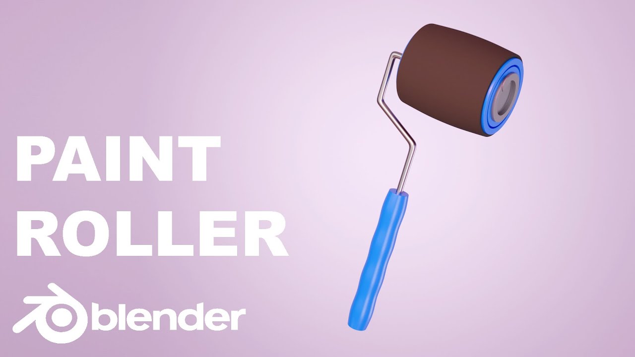 3D Modeling of a Paint Roller in Blender | Timelapse - YouTube