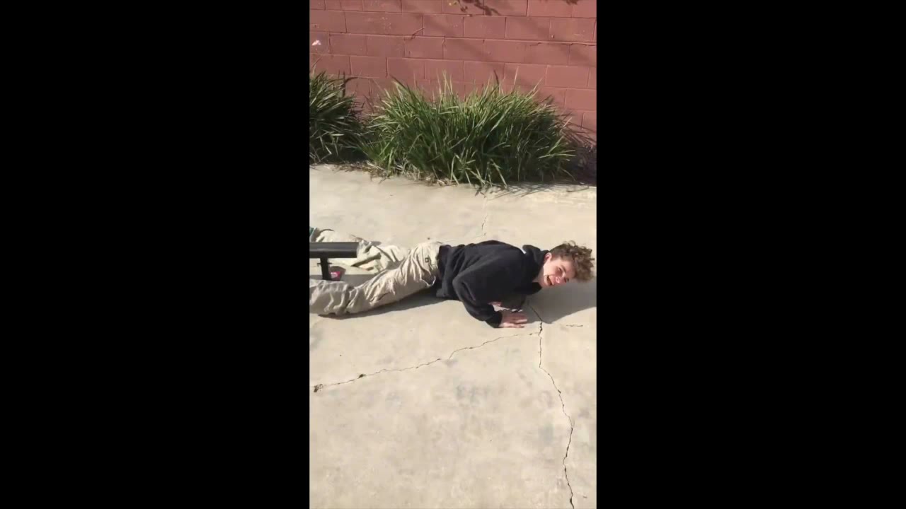 Person keeps falling off skateboard - YouTube