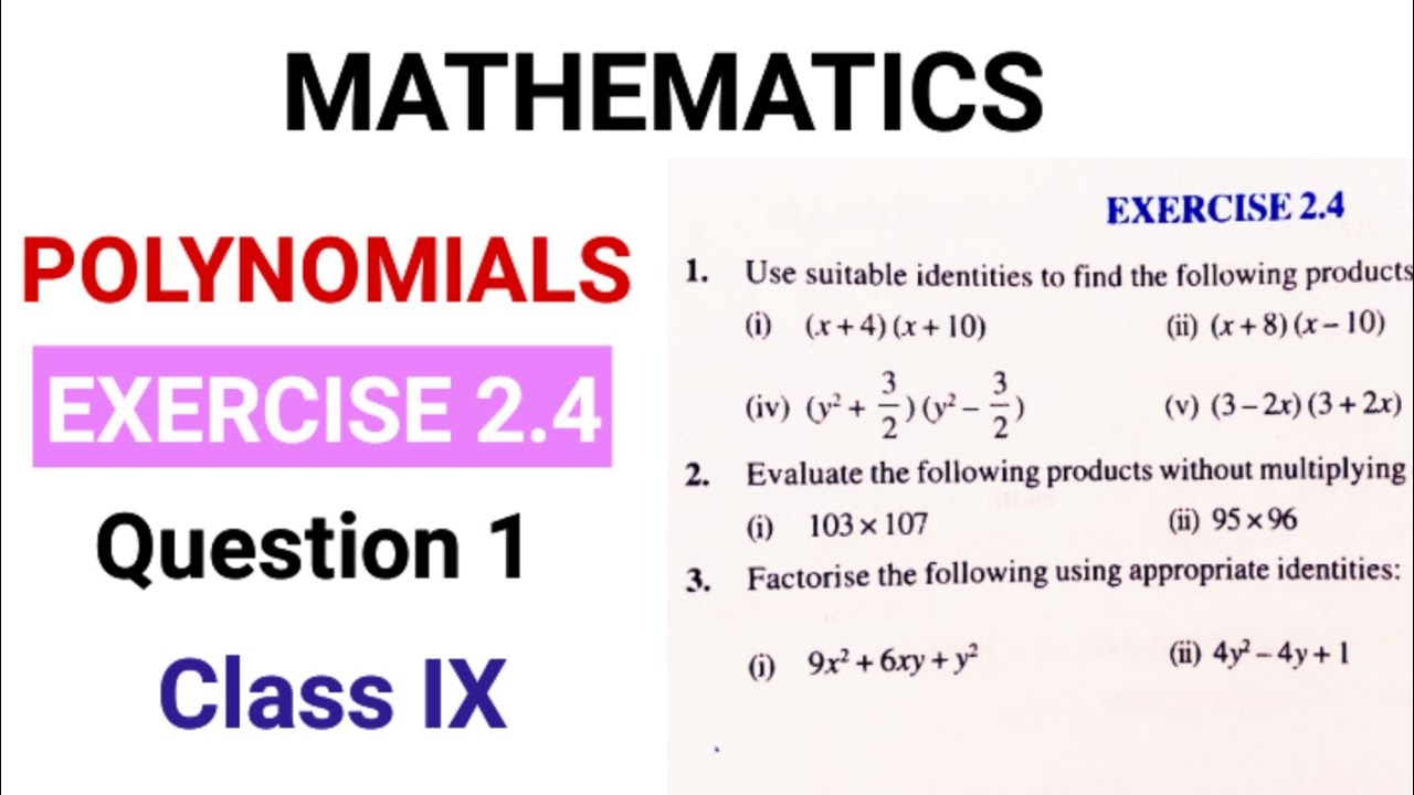 class 9th ncert chapter 2 | chapter 2 polynomials | class 9 maths ...